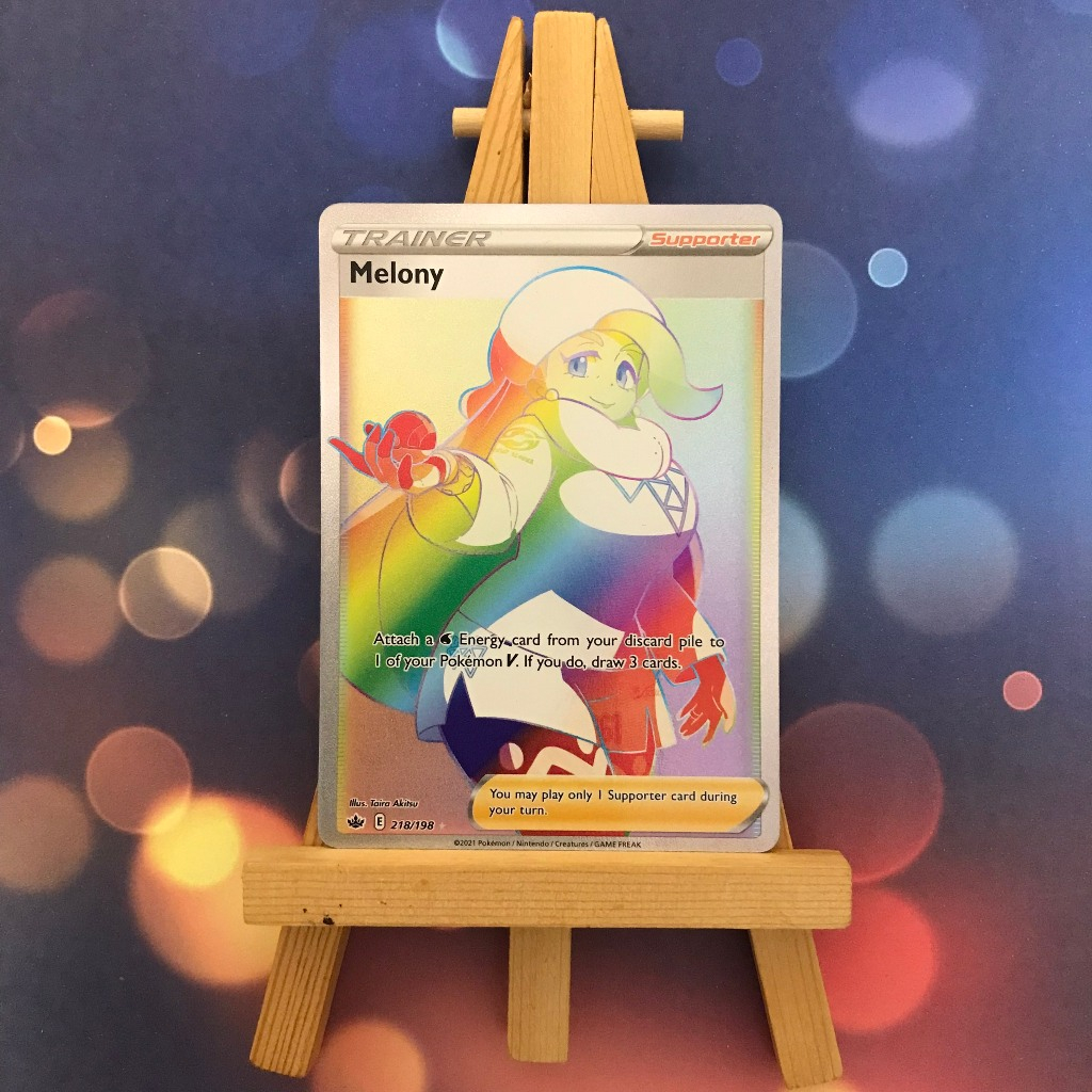 Pokemon Melony 218 / 198 picture card - Genuine English Hyper Rare odd ...
