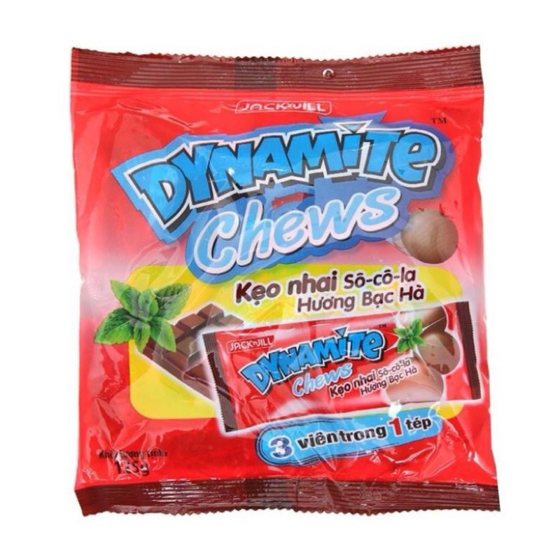 Dynamite Chews mint chocolate candy 3 pieces 125g | Shopee Malaysia