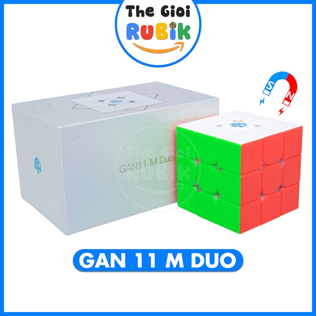 Rubik GAN 11 M Duo 3x3 With Built-in Magnet. Gan 11M Duo Genuine GAN CUBE Price | Rubik World ...