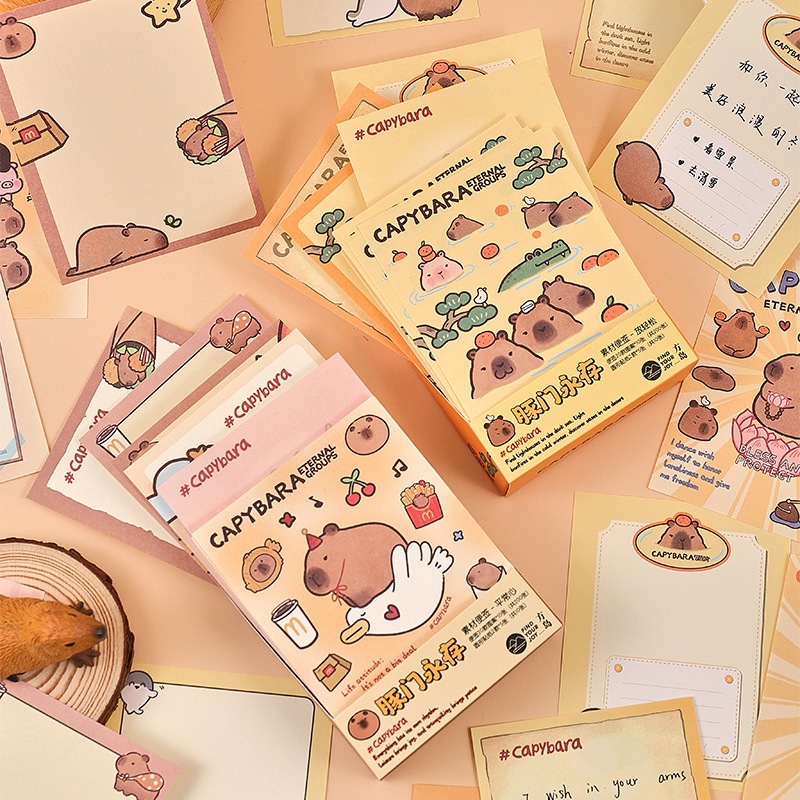 Notes, sticky notes, Capybara notes 200 sheets, free 10 sheets of super ...