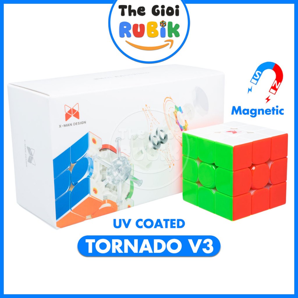 XMD Tornado V3M Standard, Flagship, Pioneer, UV Rubik 3x3 With Genuine QiYi Magnet | The Gioi ...