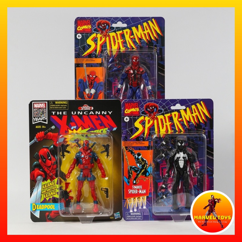 Hasbro Marvel Legends Deadpool Spider Man Symbiote Reilly Marvel Comic ...