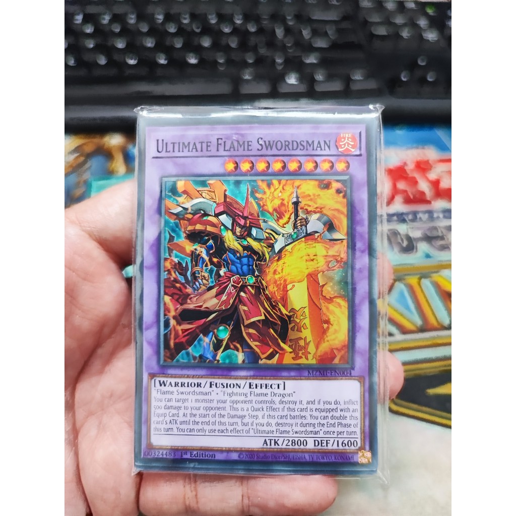 [Yugioh Funny Shop] 1 Ultimate Flame Swordsman card - MZMI-EN004 - Super Rare 1st Edition ...