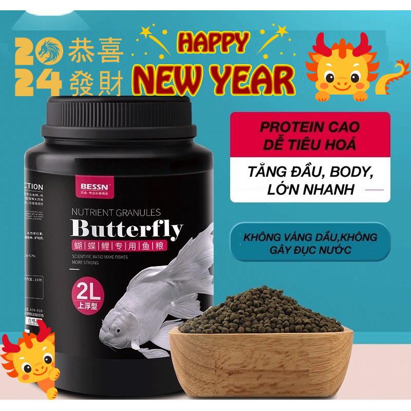 Bessn Butterfly Lion Carp Food - Food Helps Fish Develop ...