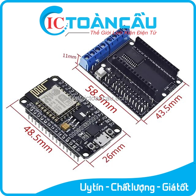 Esp 8266 Wifi CP2102 Wifi Transceiver Module Kit + Motor driver L293D ...