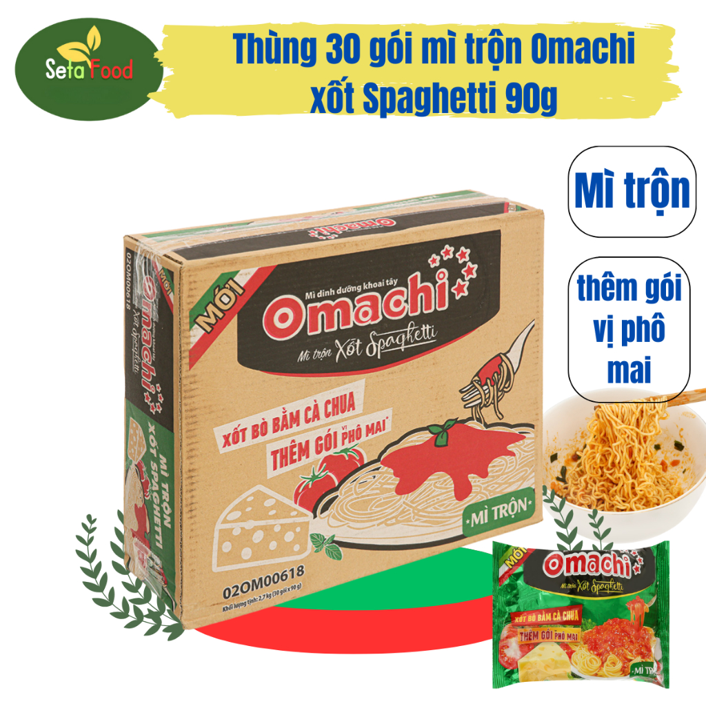 Box Of 30 Omachi Noodles Mixed Spaghetti Sauce 90g | Shopee Malaysia