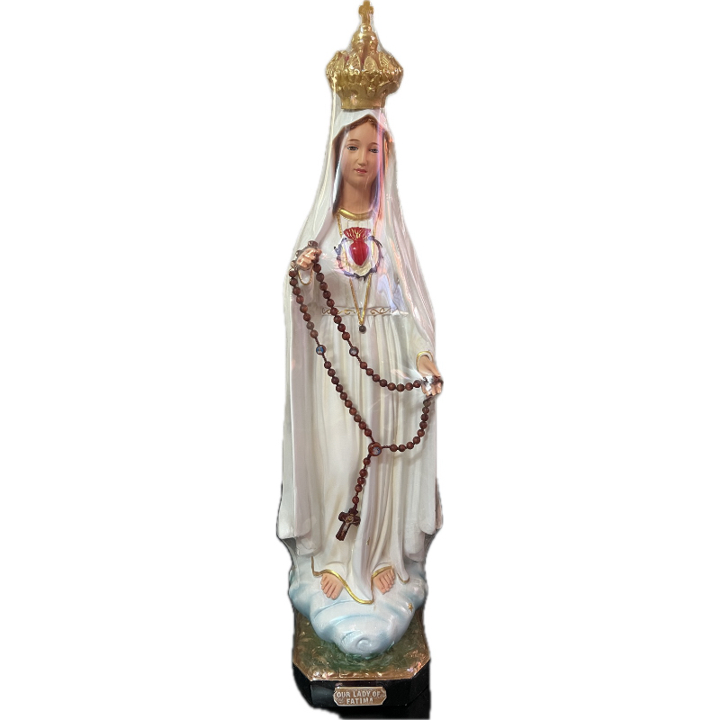 Mother Fatima Statue 70cm + 10cm Court (Our of lady Fatima) | Shopee ...