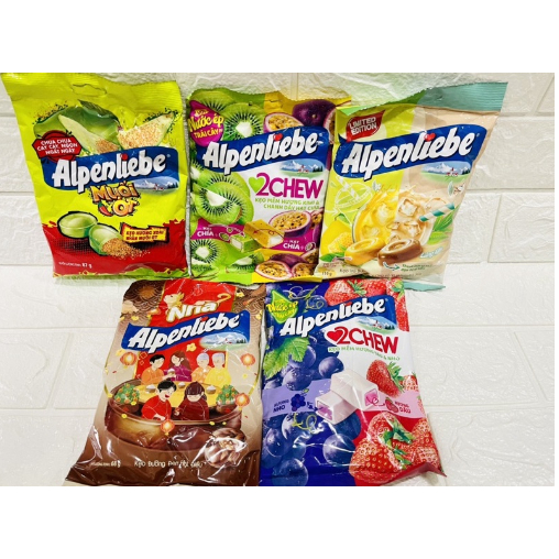 Alpenliebe Soft Candy 2Chew Strawberry & Grapes - Passion Fruit ...