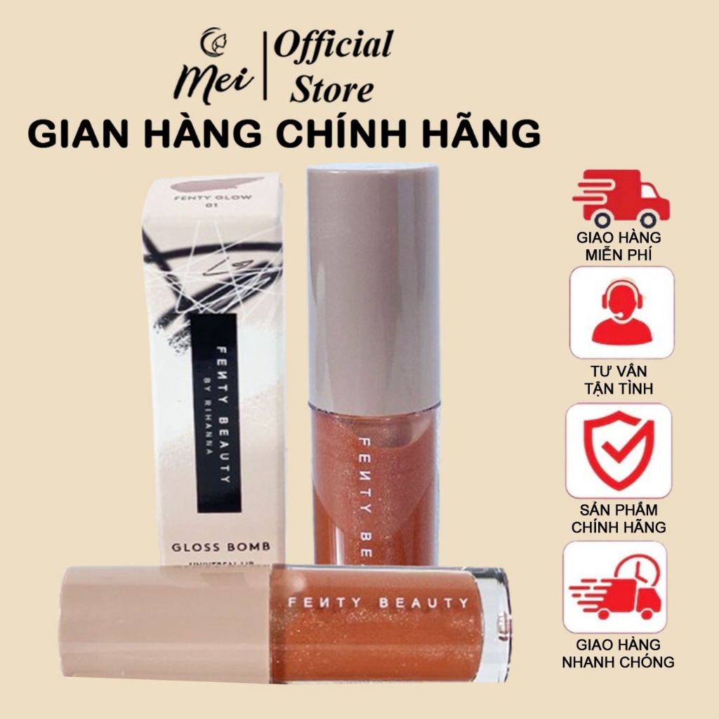 Fenty Beauty Fenty Glow Gloss Bomb mini 2ml - Color 01 Fenty Glow ...
