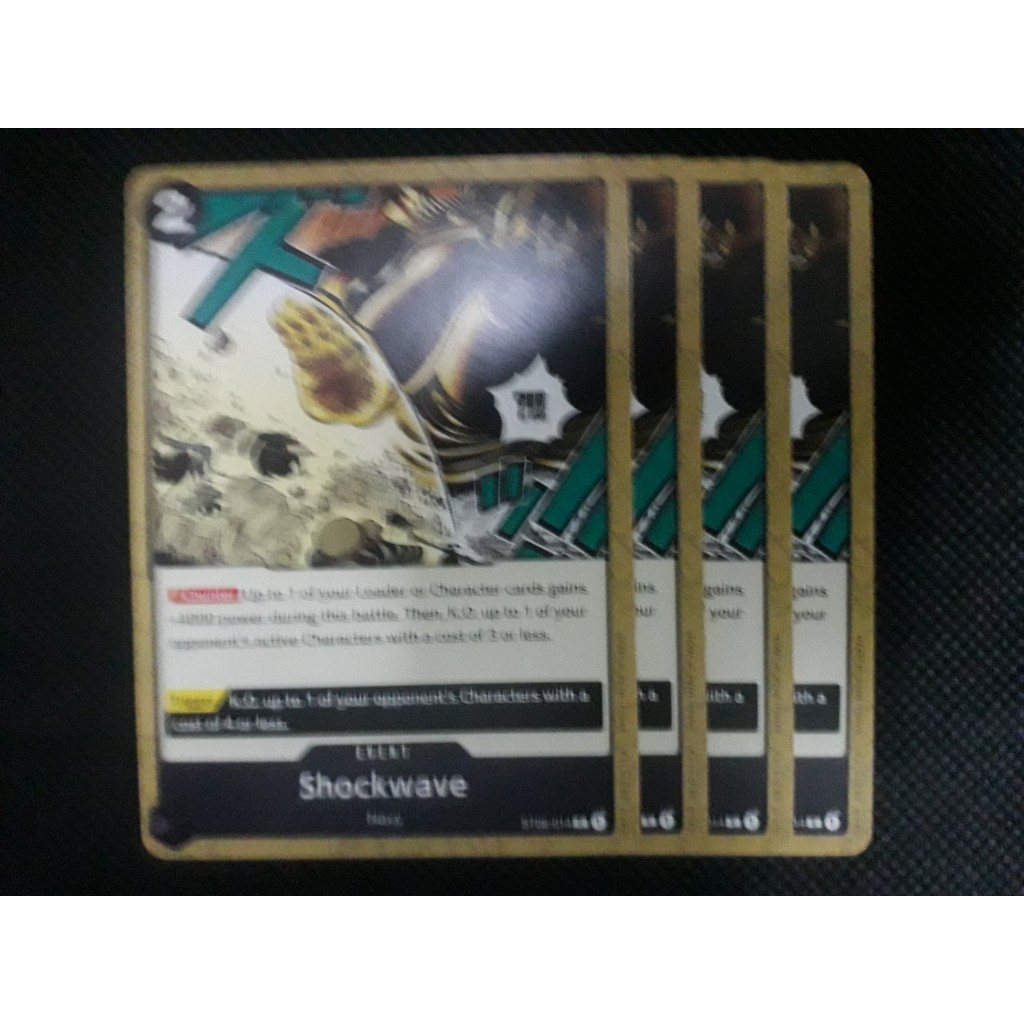[TNTB] One Piece TCG Card ST06-014 - Shockwave - Event - Common - Black | Shopee Malaysia