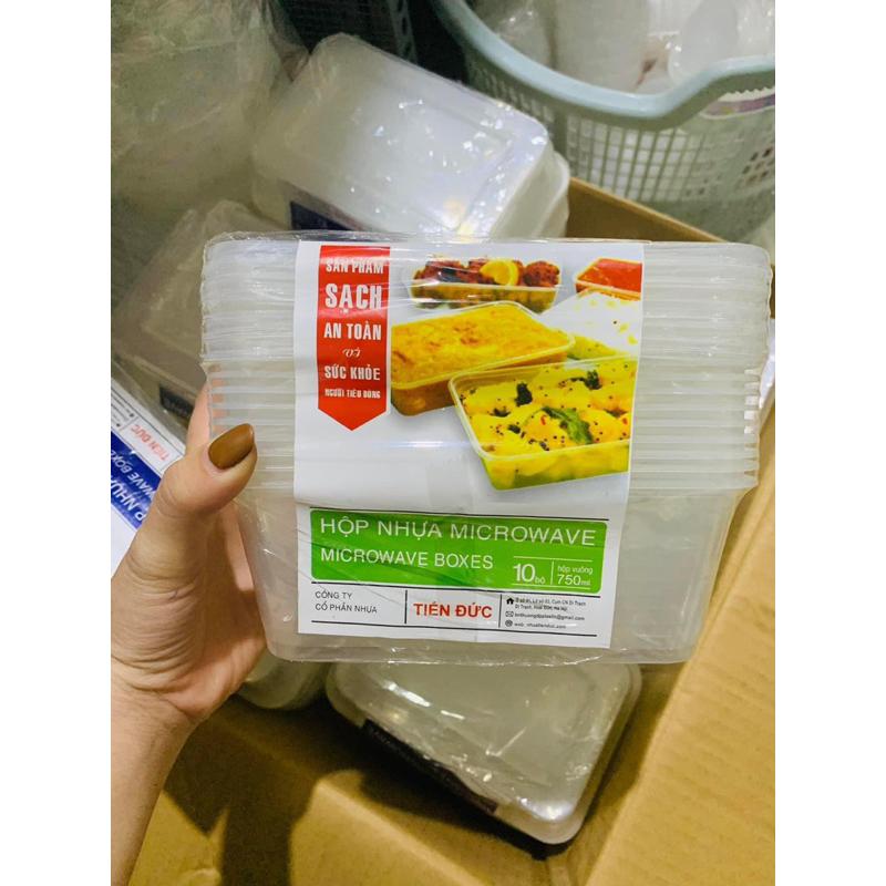 Set of 10 round plastic boxes, rectangular plastic boxes for vermicelli ...