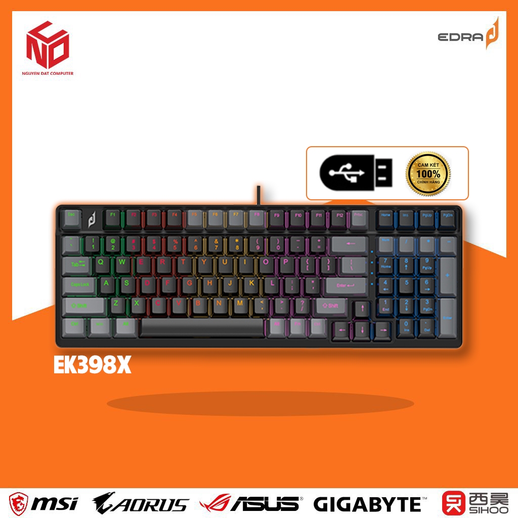 Edra EK398X NEW 2024 Mechanical Gaming Keyboard | Shopee Malaysia