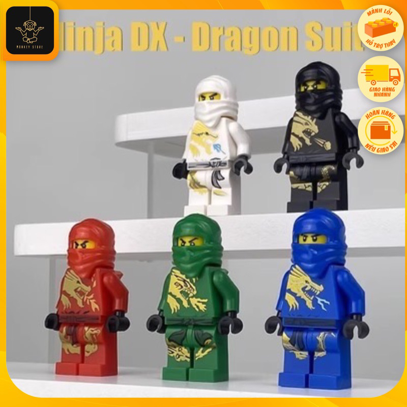 [NINJAGO] NINJAGO DX (Kai-Cole-Jay-Zane-Lloyd) Combo 5 minifigures ...