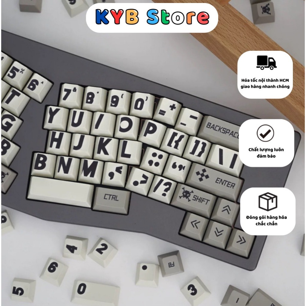 Retro Big Font Cherry Profile Keycap | PBT Dyesub 142 Buttons | Shopee ...