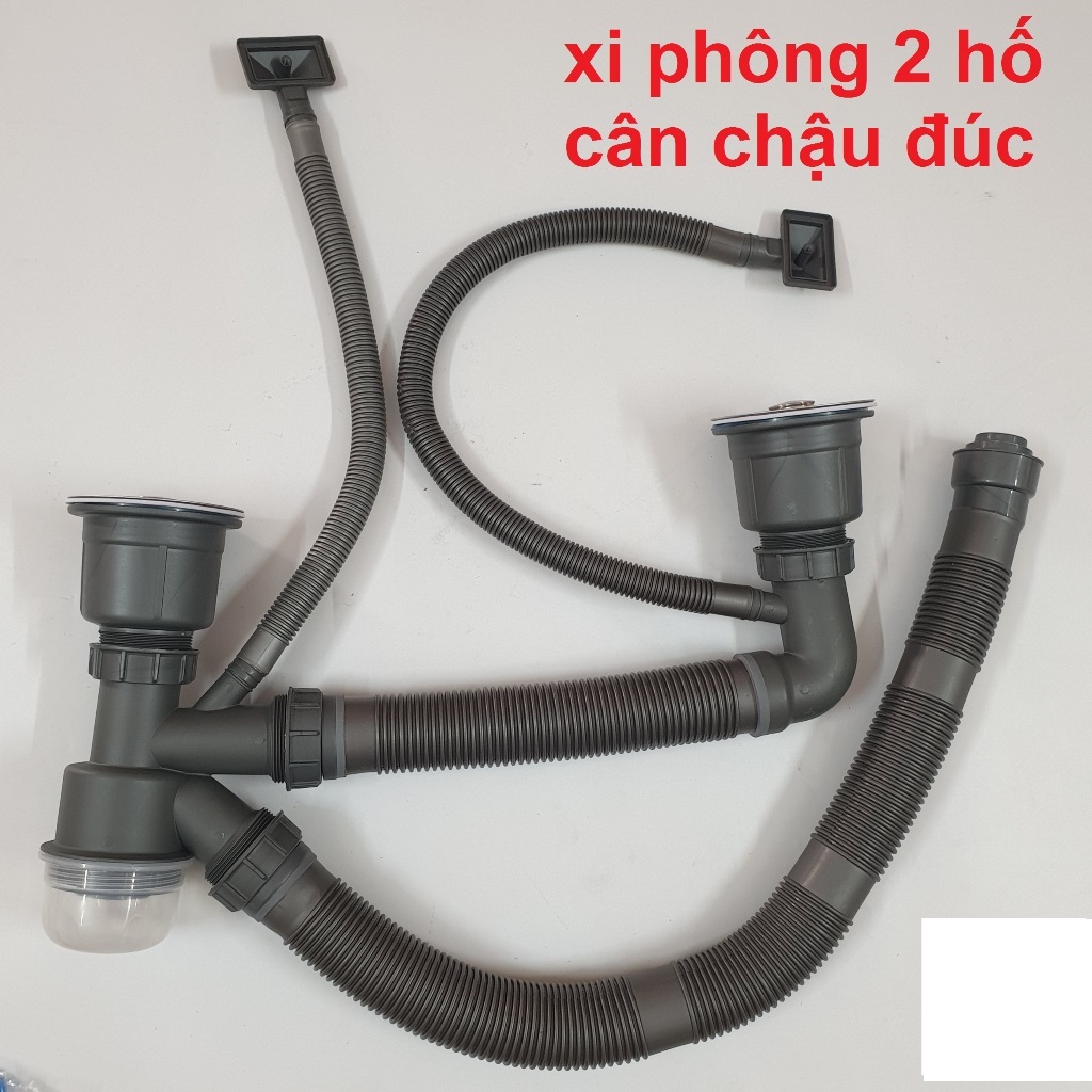 Double Cast Sink Siphon with 2 Scale Holes, Sink Siphon (110-110 mm ...