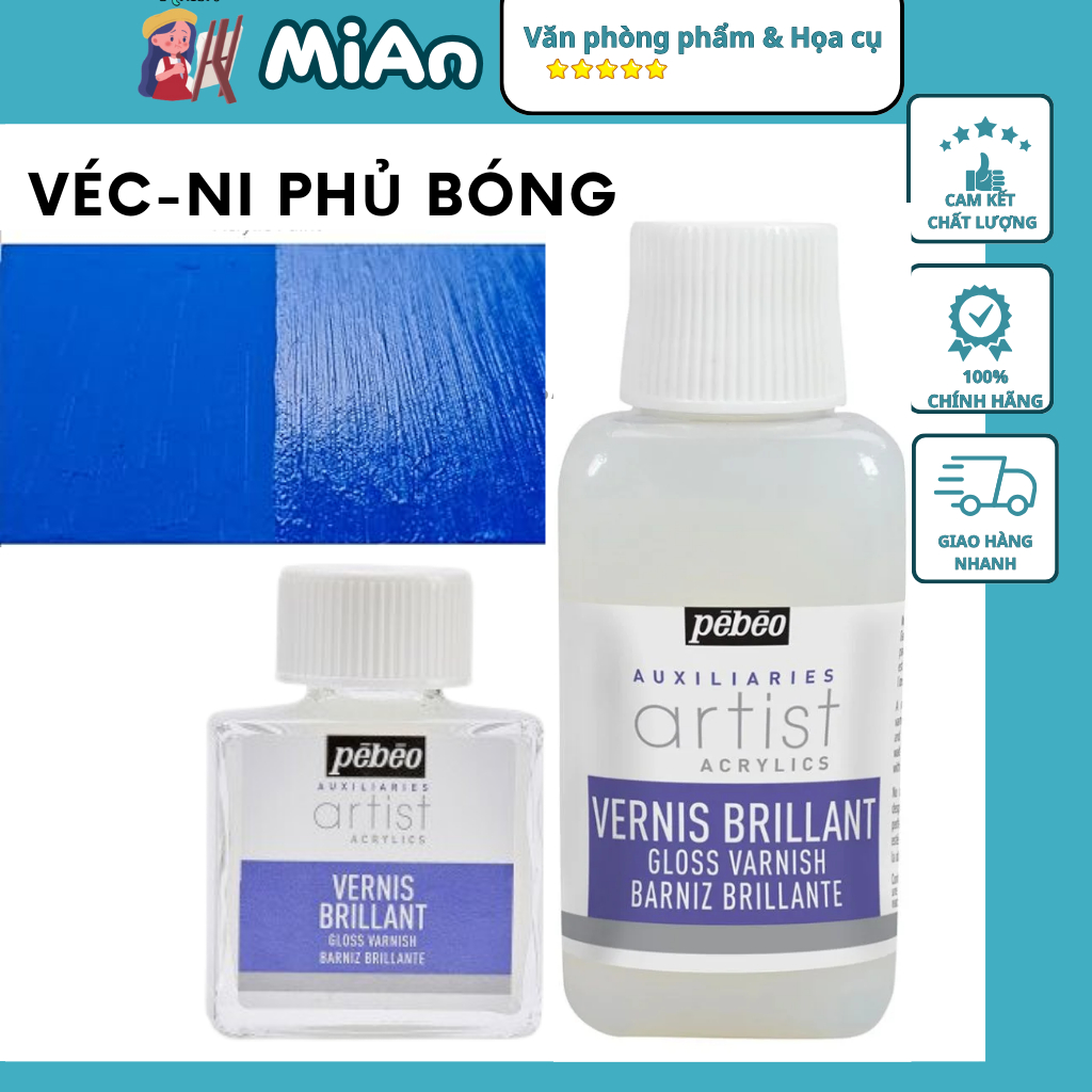 Pebeo Acrylic Painting Protection Solvent, Glossy Varnish to Protect ...