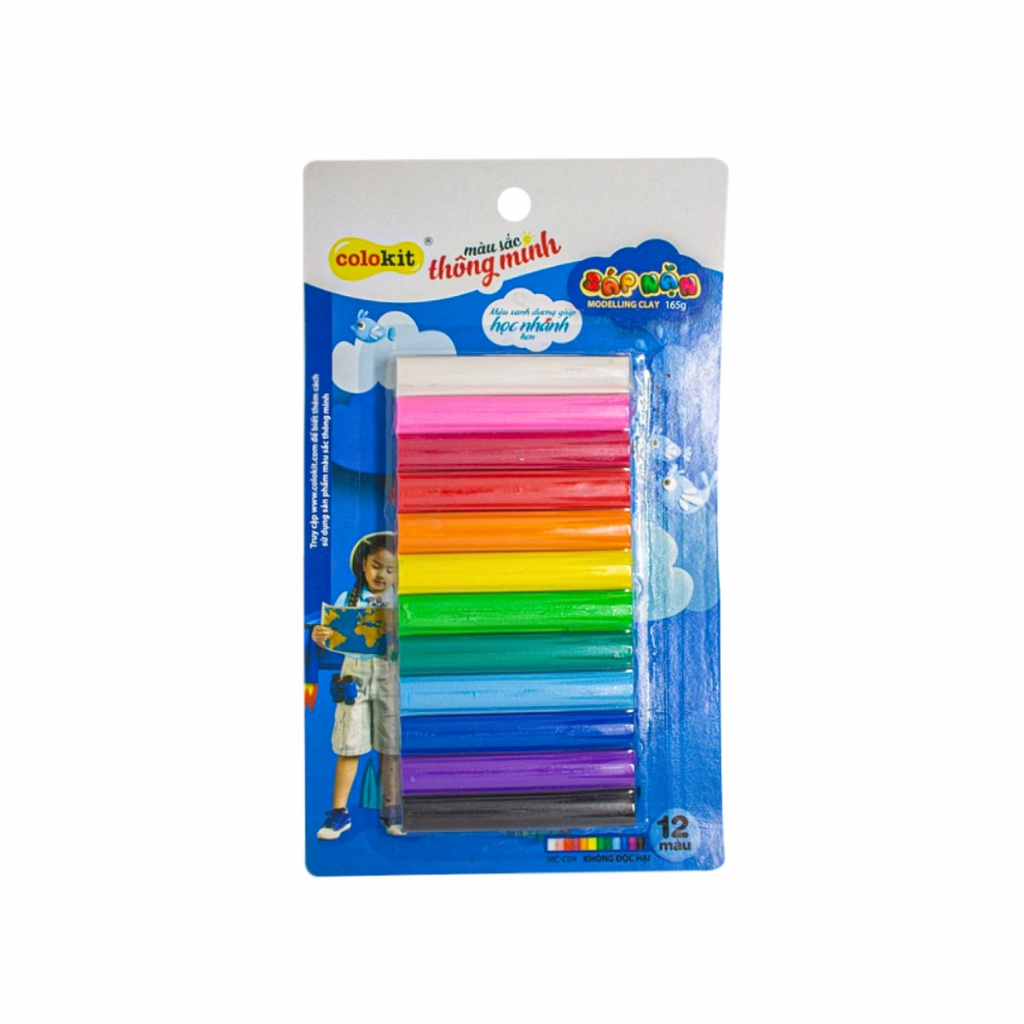Mcc04 Thien Long modeling wax, modeling clay, school supplies, modeling wax 12 colors | Shopee ...
