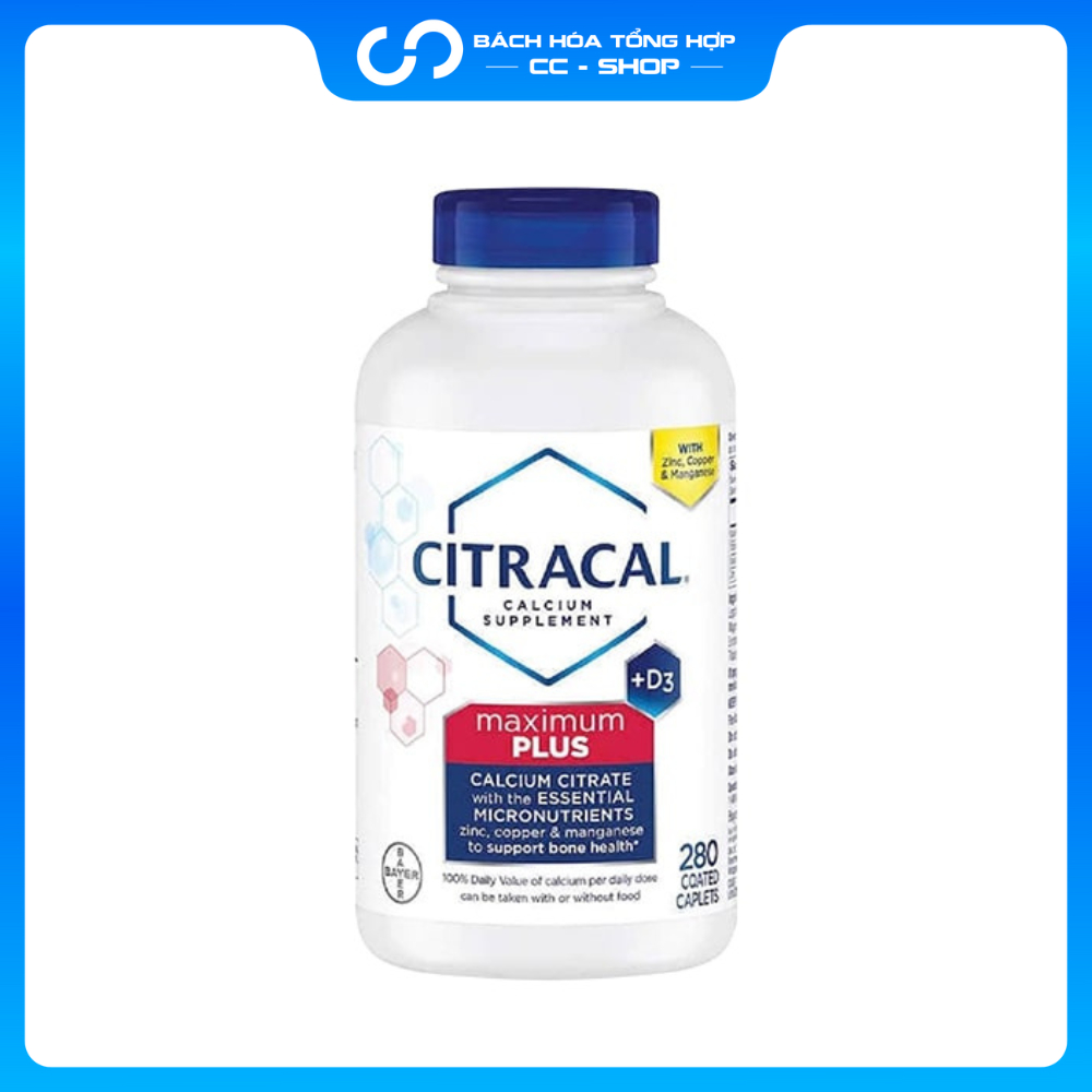 Calcium Supplement Pills Citracal Calcium Supplement & D3 (280v) 02/ ...