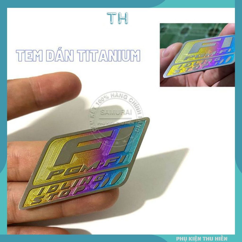 Fi letter titannium stickers for all cars such as sirius, vario, raider ...