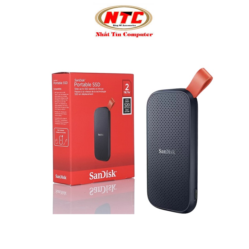 Sandisk Portable E30 SSD External Portable hard drive, 1TB / 2TB capacity, 800MB/s speed (Black ...