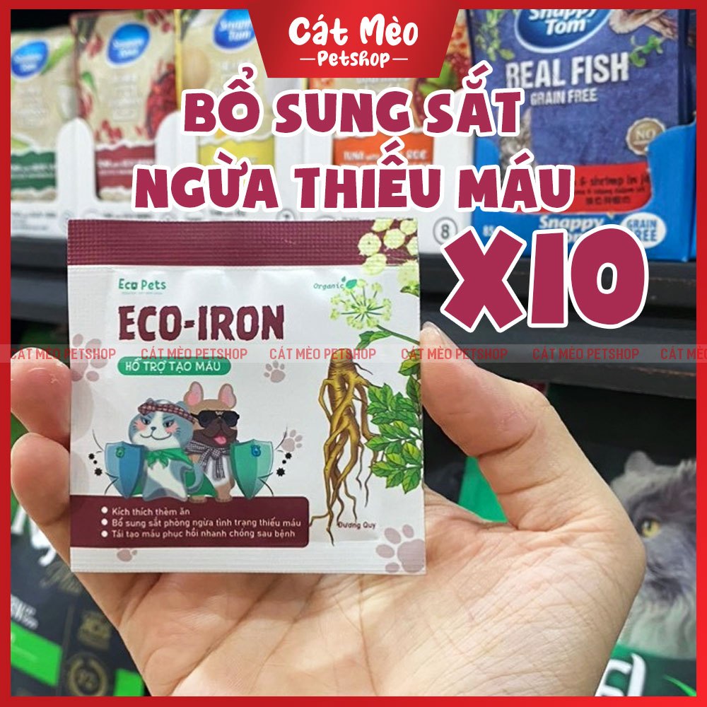 [10 Packs] ECO IRON Blood Supplement, IRON for Dogs and Cats Enhances ...