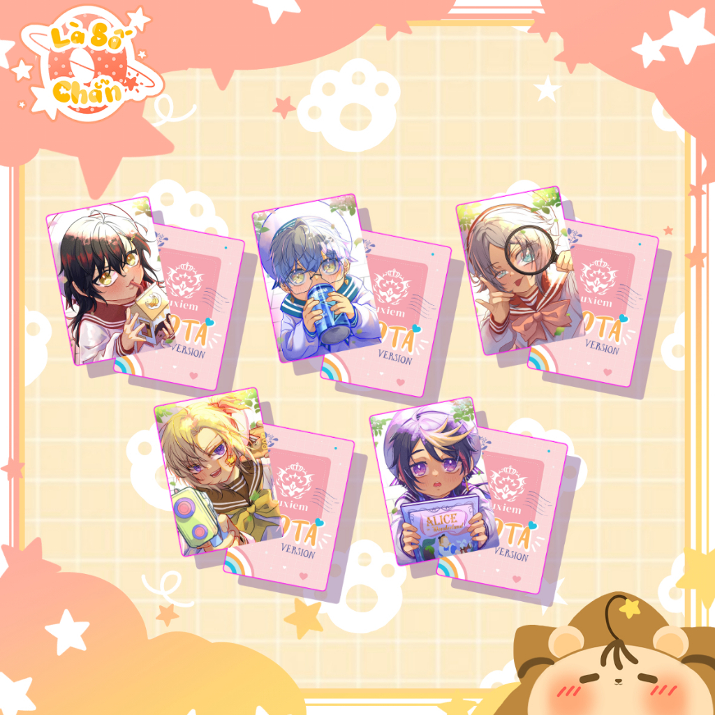 Vtuber rounded corner Card - Luxiem Shota Ver glitter | Shopee Malaysia