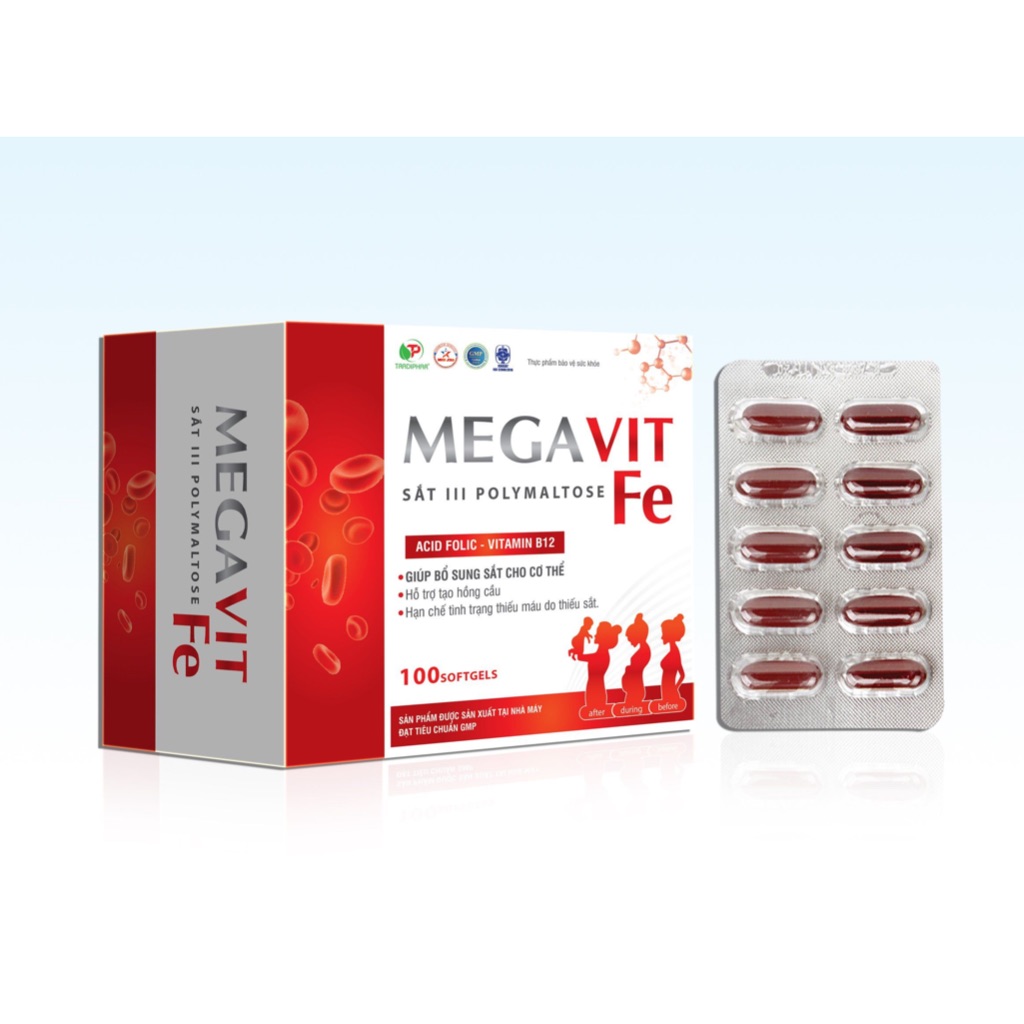 Megavit FE Iron Supplements Improve Anemia (100 Tablets) | Shopee Malaysia