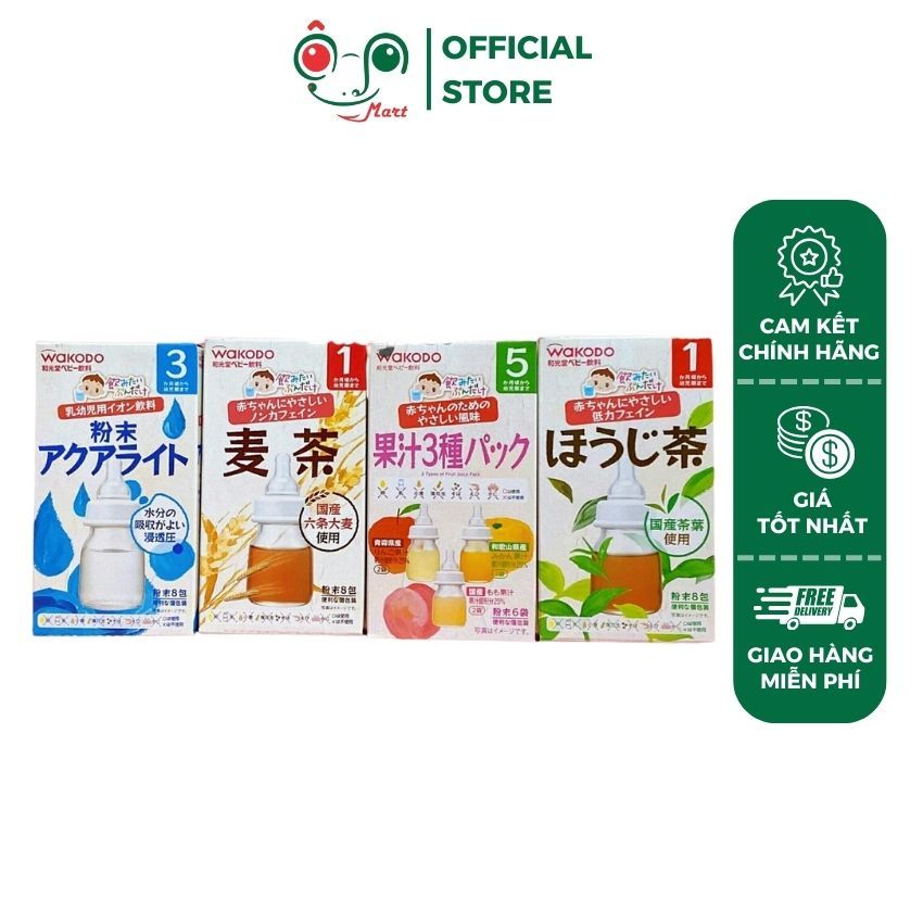 Wakodo fruit tea, barley, green tea, electrolytes for babies (Japan ...
