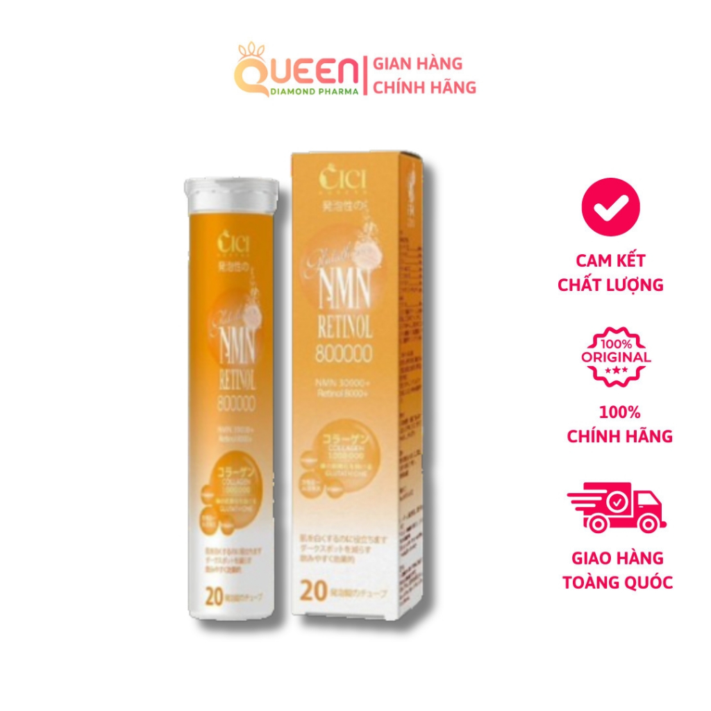 Nmn RETINOL skin whitening effervescent tablets 800000 Reduce ...