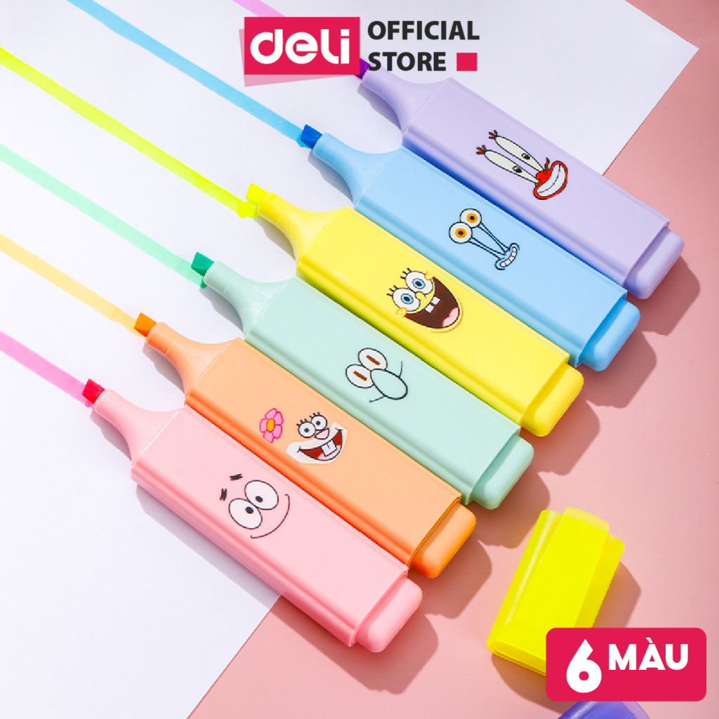 [Set of 6] Genuine Deli highlight pens and memory pens, many color ...