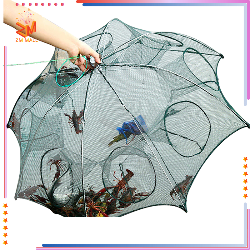 Octagonal Cage For Catching Shrimp, Fish, Trach, Eel, Crab, Cage Net 6 ...