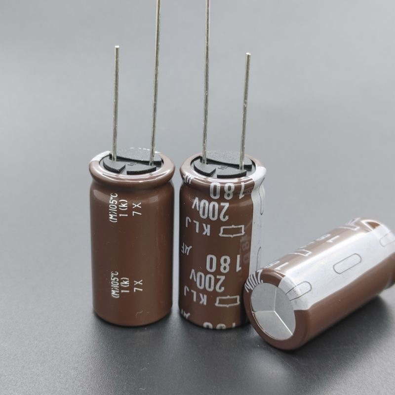 Capacitor 200V 180uF Made in Japan Nippon Chemi-con KLJ 105 C | Shopee ...