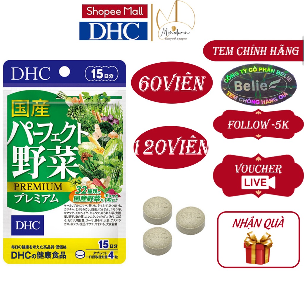 Dhc Japanese Mixed Fruit and Vegetable Pills Package 15 Days, 30 Days ...