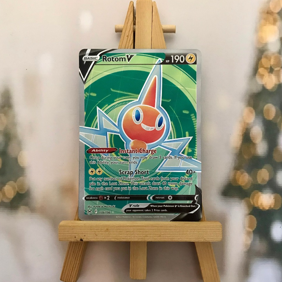 Pokemon Rotom V 176 / 196 picture card - Genuine English Full Art Ultra Rare odd card | Shopee ...