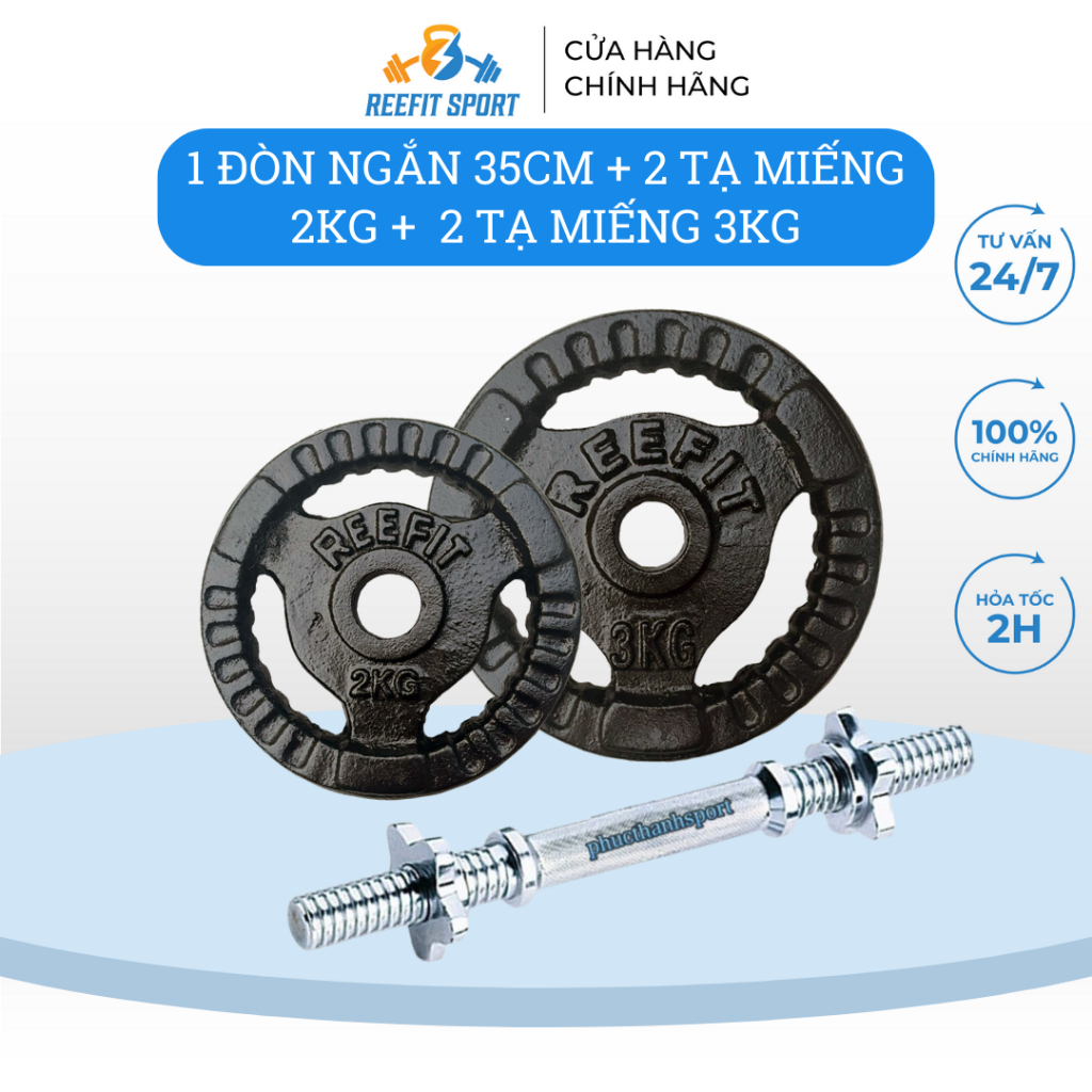 Removable dumbbell set, 3-hole cast iron dumbbell set 11.5kg [Reefit ...