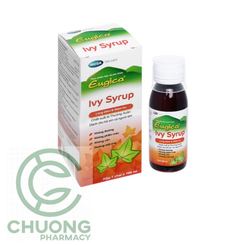 Eugica Ivy Syrup Syrup Syrup Helps Reduce Cough, Phlegm 100ml Bottle ...