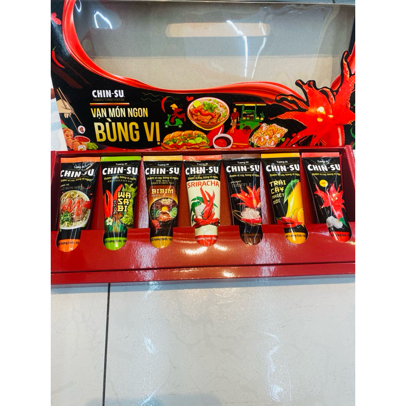 Set of 7 tubes of chin su chili sauce | Shopee Malaysia