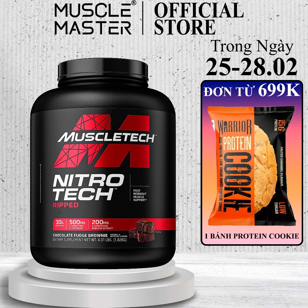 Muscletech Nitro Tech Ripped Whey 4lbs | Shopee Malaysia