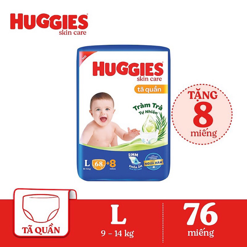 Huggies skin care diapers/diapers size L68/L68+8 for children 9-14kg ...