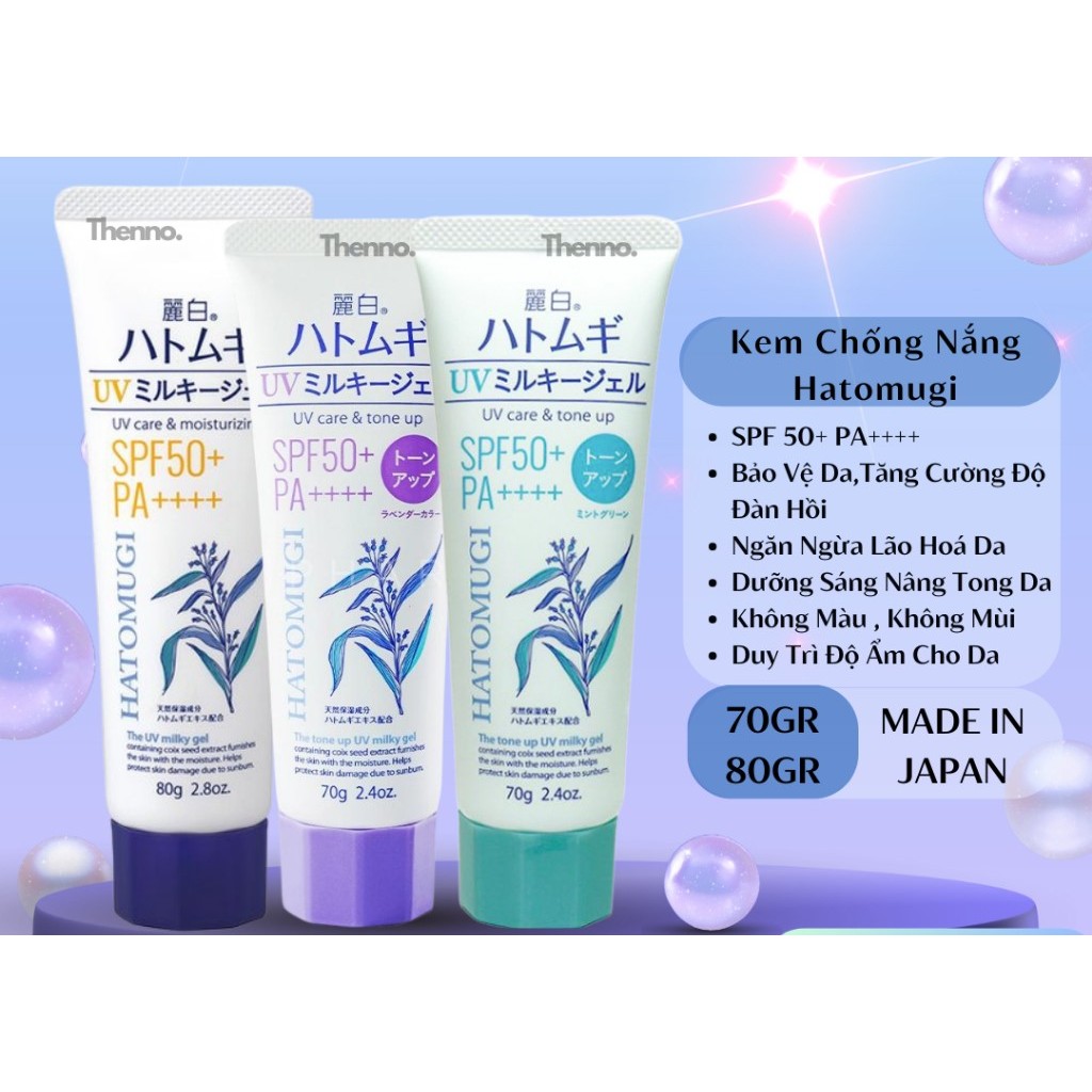 Hatomugi SUNSCREEN SPF 50 PA+++ 80ML | Shopee Malaysia