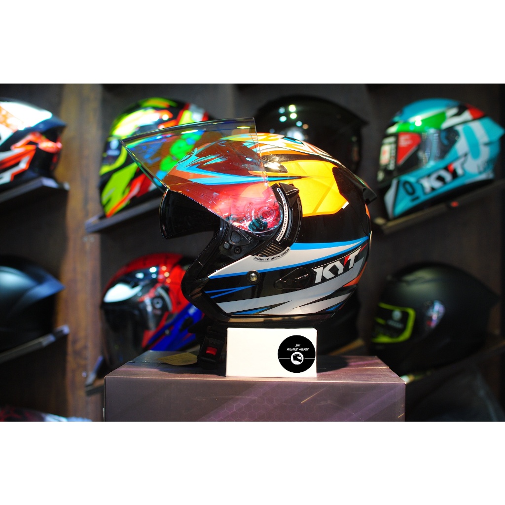 Klt 3/4 helmet - KLT Venom Openface helmet with 2 glasses (genuine ...