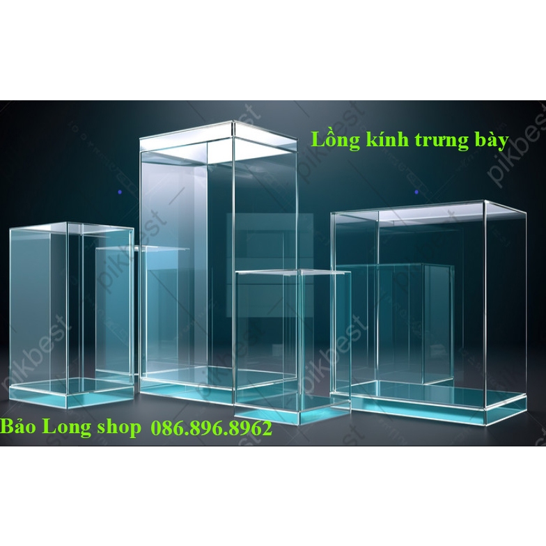 Glass display boxes of many sizes (can be designed upon request ...