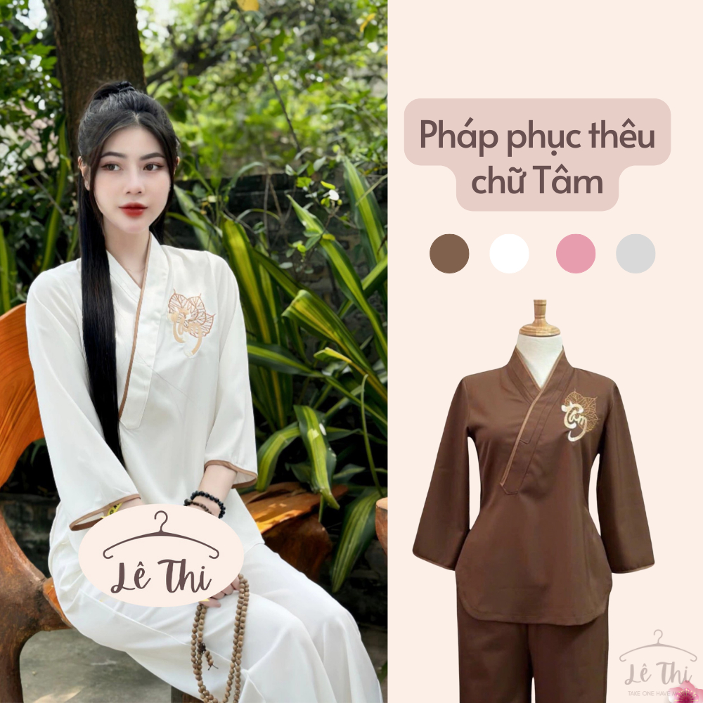 Dharma clothes to wear to temples and pagodas embroidered with the word ...