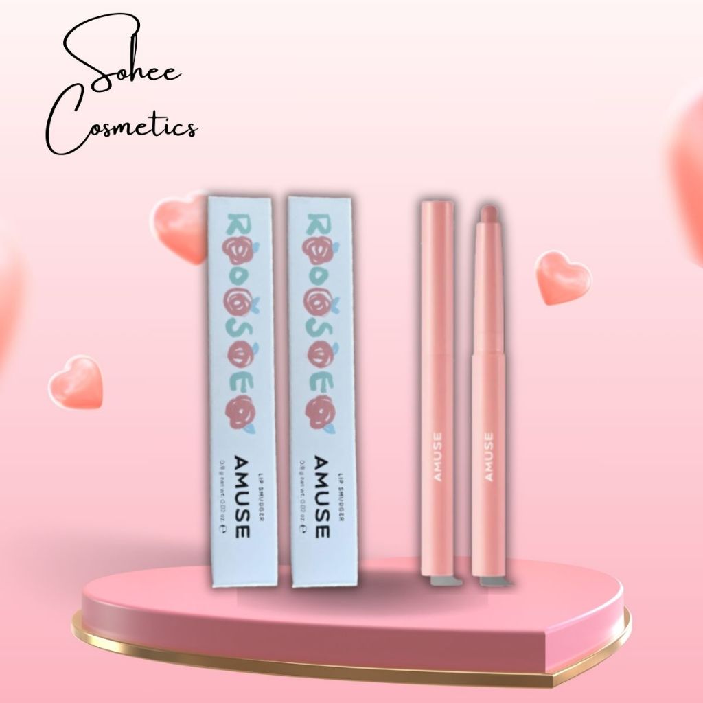 Pencil lipstick Amuse Lip Smudger Lip liner in Rose color, very pretty ...