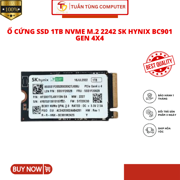 SK HYNIX 1tb NVMe M.2 2242 SD Hynix BC901 gen 4x4 SSD - Genuine ...