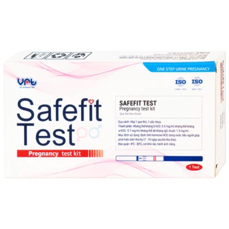 Safefit Test quick pregnancy Test (Box of 1 strip x 1 plastic cup ...