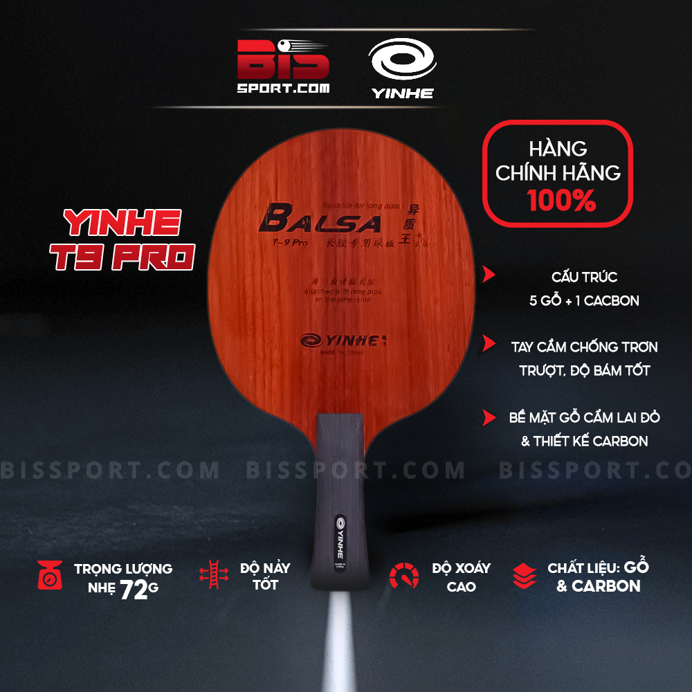 Genuine Yinhe Balsa T9 Pro Table Tennis Racket - Specialized in Spikes ...