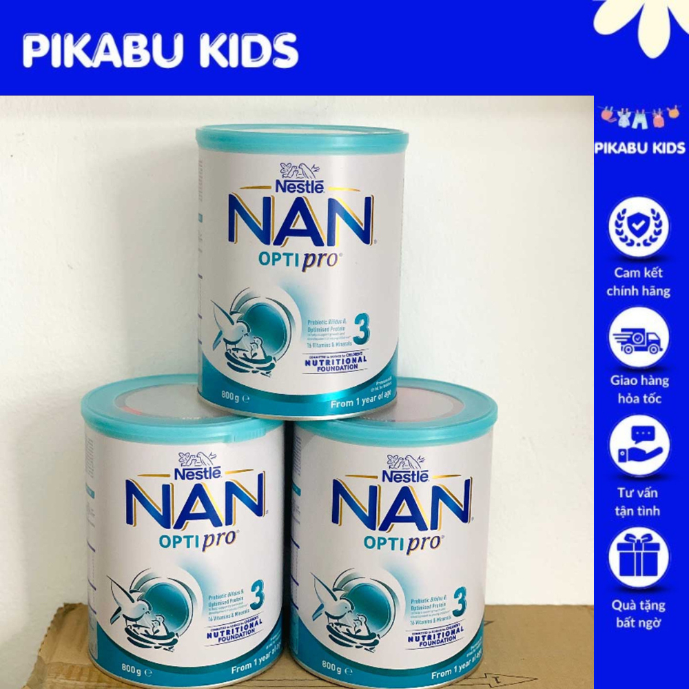 Nan Australian Milk Optipro Gold 800g, Full 1,2,3 - PikaBu-Kid | Shopee ...