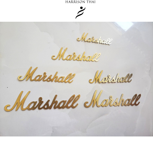 Mashall letters { Wholesale } Beautiful Shiny Gold Stainless Steel ...