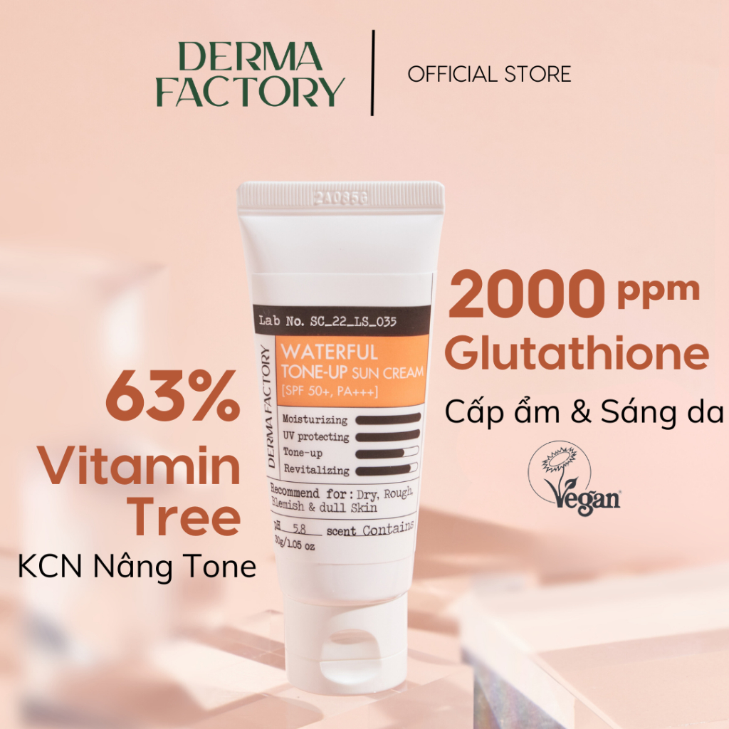 Derma Factory Waterful Tone Up Sun Cream 30g | Shopee Malaysia